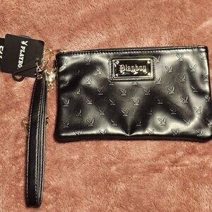 PLAYBOY | Bags | Playboy Embossed Wristlet With Playboy Bunny Charm ...